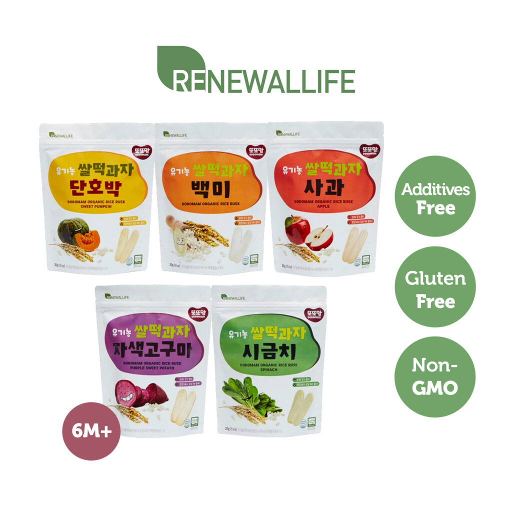Renewallife DDODDOMAM Organic Rice Rusk - 蘋果 - Peggy eStore